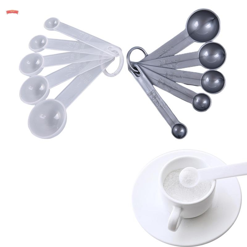 YESC 5PCS/lot Measuring Spoon With Scale For Kitchen Cake Baking Spoon ...