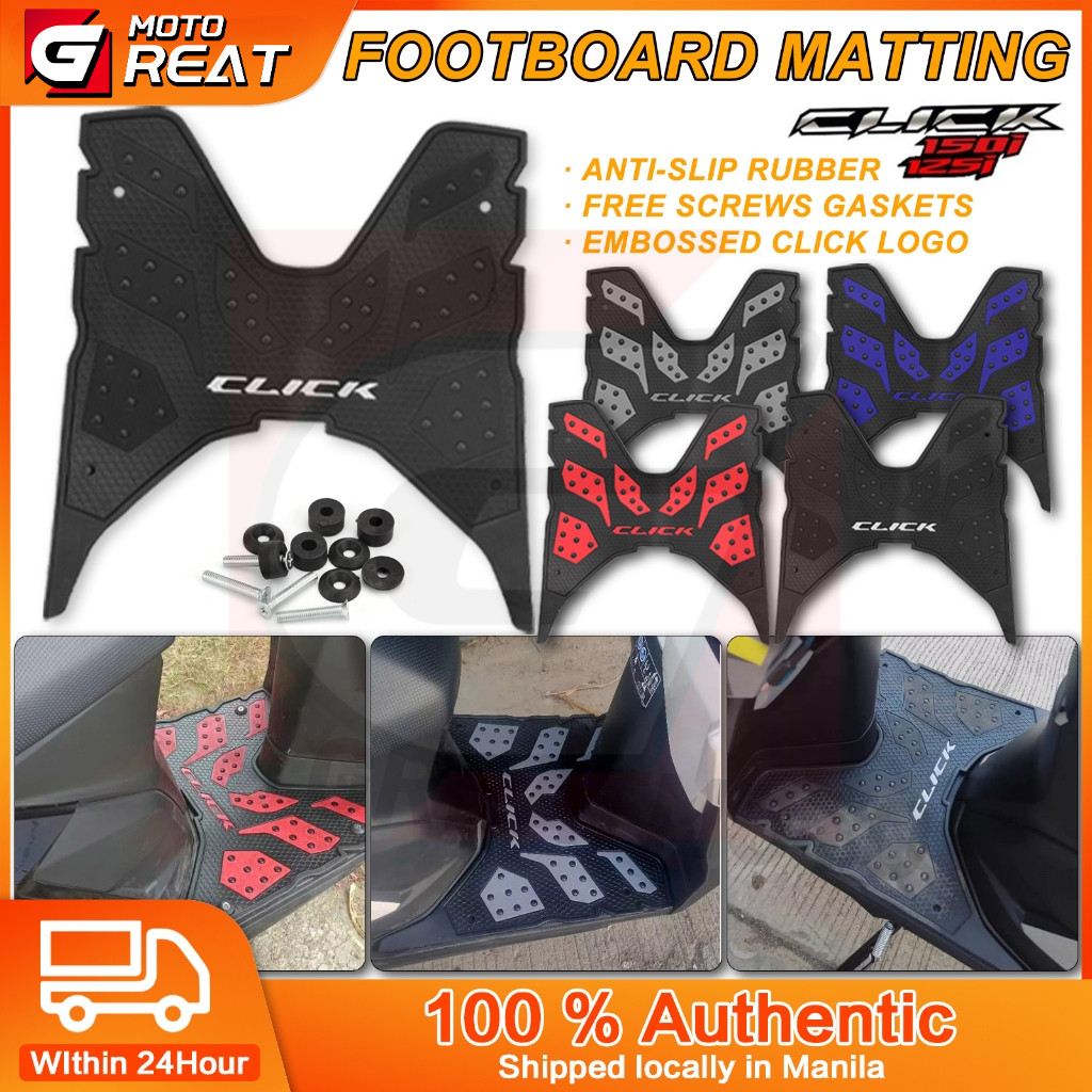 For Honda Click 125i /150i Rubber Footboard Matting With Bolts Made in ...