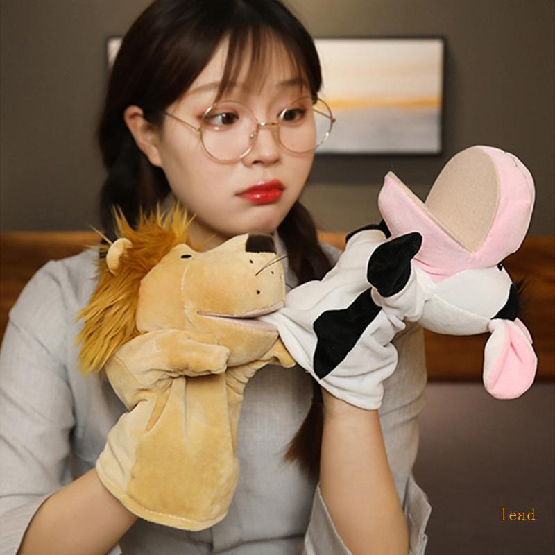 lead Cute Plush Animal Finger Puppet Soft Toy Puppet for Preschool ...