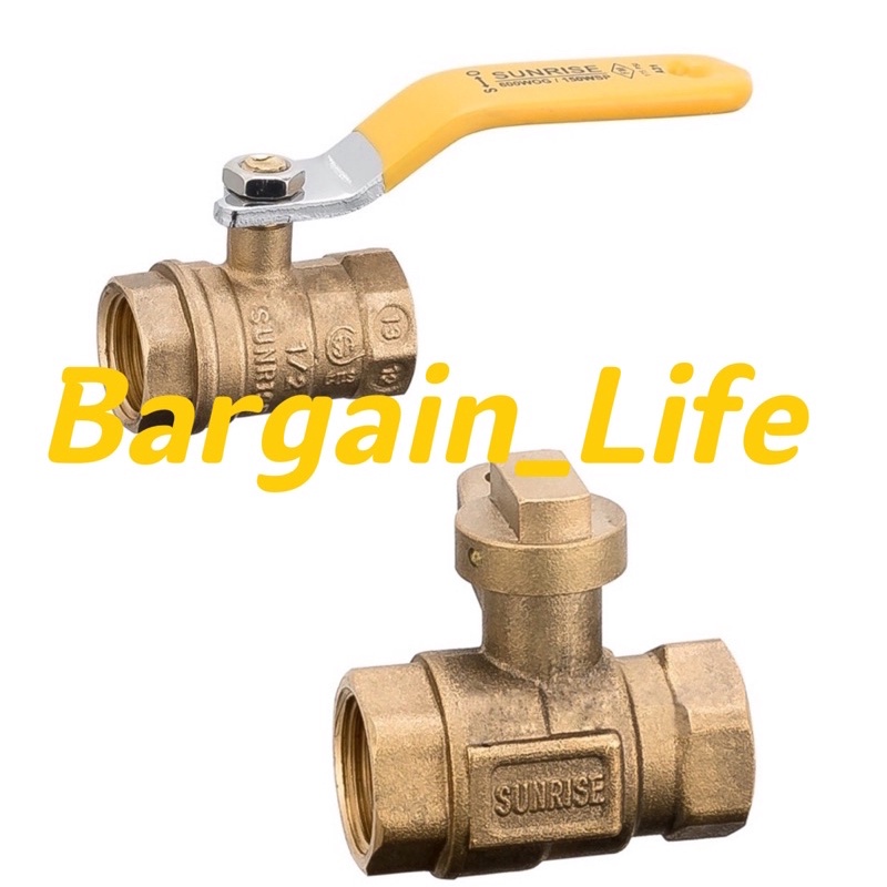 Sunrise Brass Ball Valve w/Lock Wing1/2" for Water MeterCopper GateValve Water Meter | Shopee ...