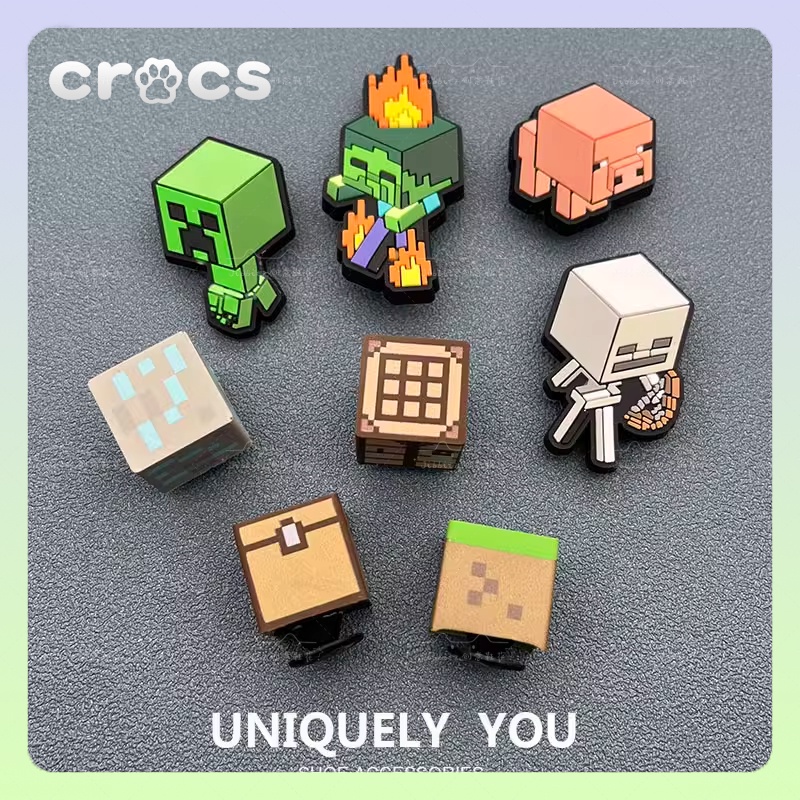 jibbitz for crocs set Minecraft crocs charms Crocs Accessories DIY ...