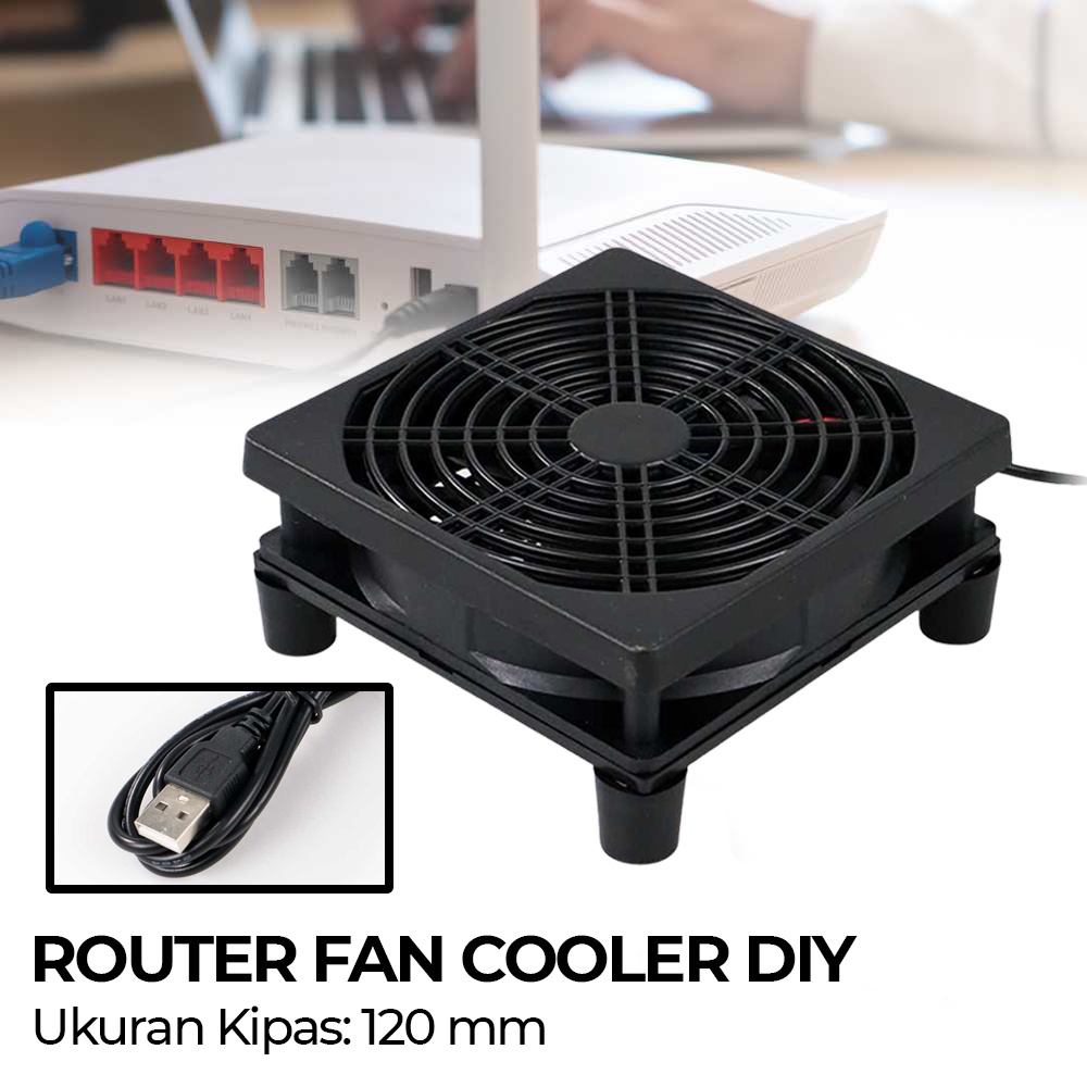 Router Fan Cooler Cooling Case DIY USB Multifunction 120 MM 2000 RPM ...