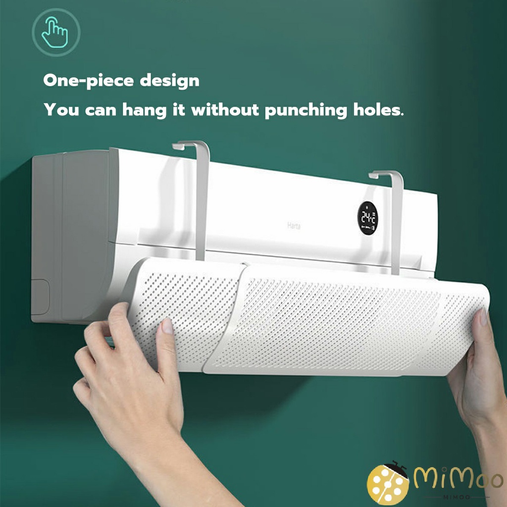 MiMoo Adjustable Air Conditioner Cover Air Conditioning Baffle ...