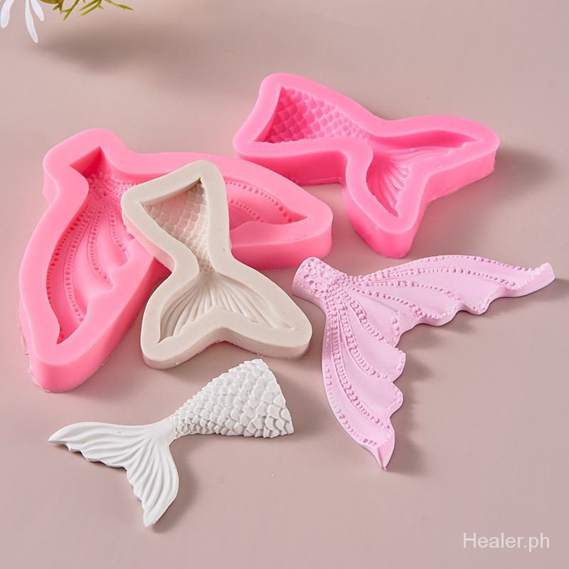 Chocolate mold silicone ocean cake decorative fish tail mousse mold ...
