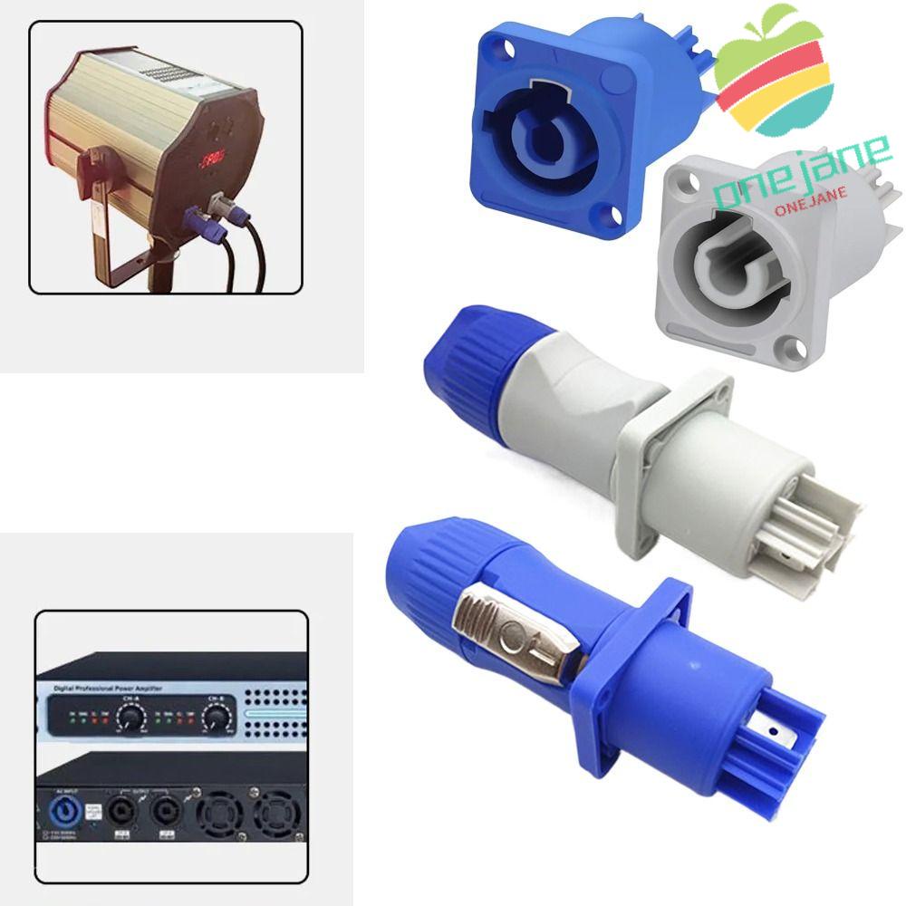 ONE-JANE Powercon Connector, 20A 250V NAC3FCA NAC3FCB AC Male Plug, 3 ...