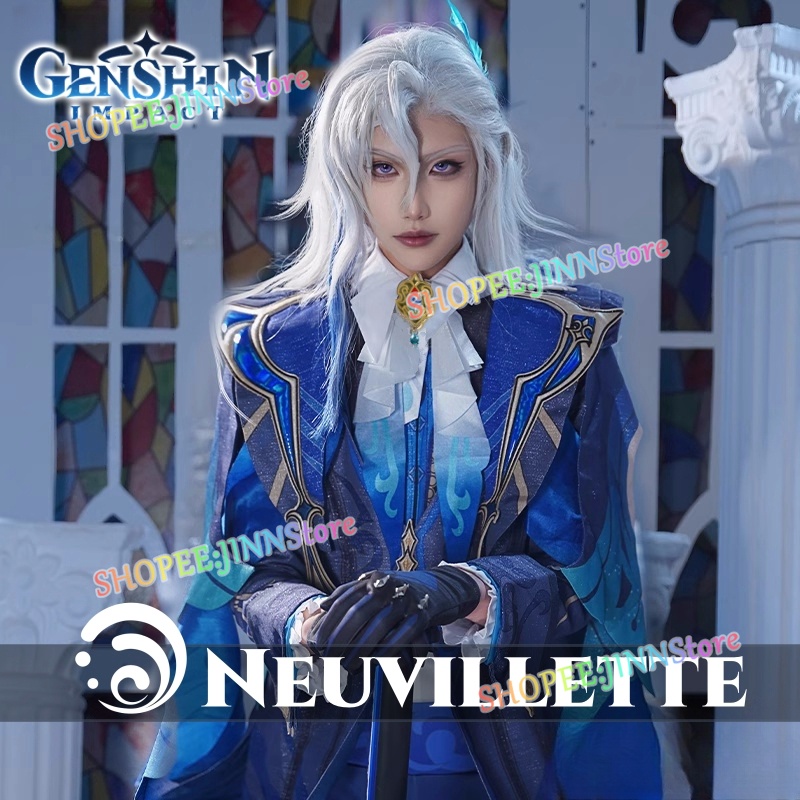 - JINN - Neuvillette Cosplay Costume Genshin Impact Fontaine Iudex ...