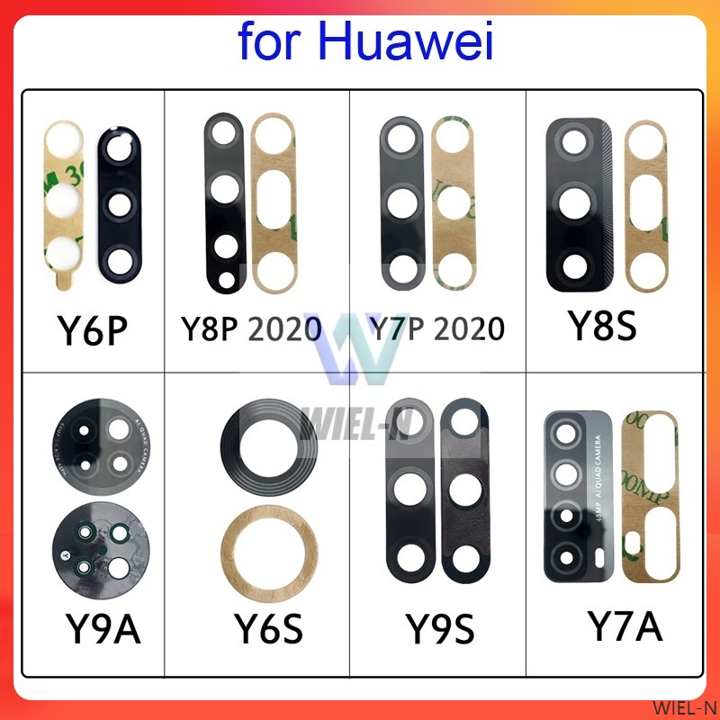 For Huawei Y5P Y6P Y6S Y7A Y7P Y8P Y8S Y9A Y9S Rear Camera Glass Lens ...