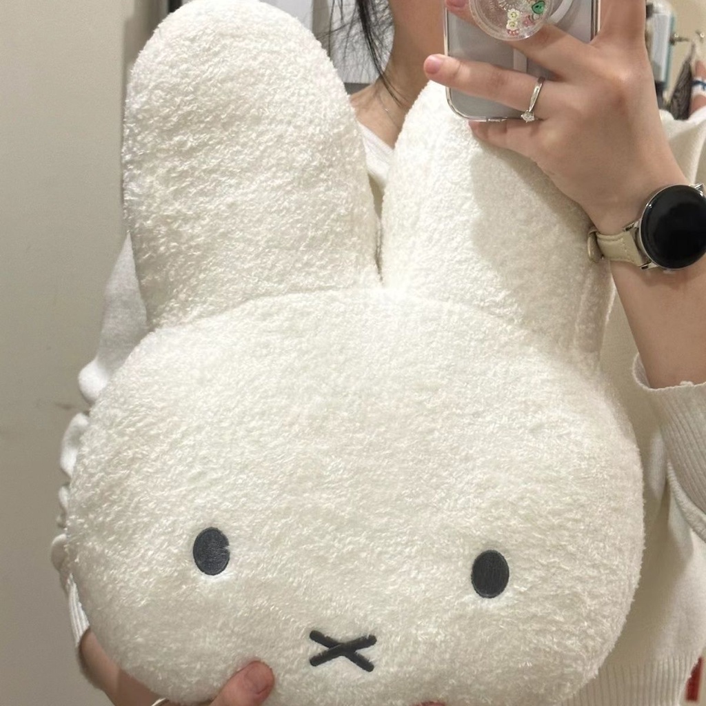 Miffy Miffy Miffy Rabbit Head Doll Cute Plush Pillow Free Men Women Bed ...