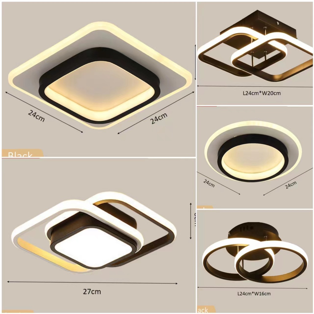 Nordic ceiling light Corridor ceiling lamp bedroom lights modern tri ...