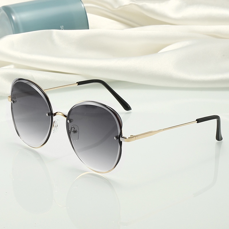 Fashionable Men's and Women's Sunglasses Metal Gradient Multi-color Sun ...