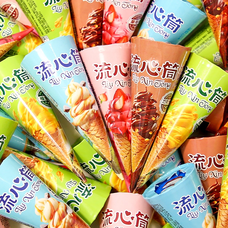 ZEJUN Xinchen Flow Tube Chocolate Flavor Fruit Flavor Mixed Crispy Tube ...