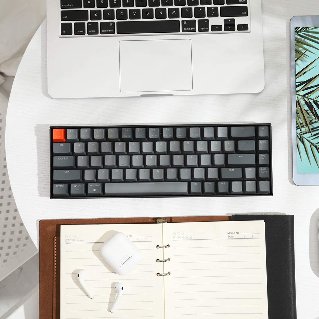 ♞Keychron K6 68-Key White Backlight Hotswappable Wireless Mechanical ...