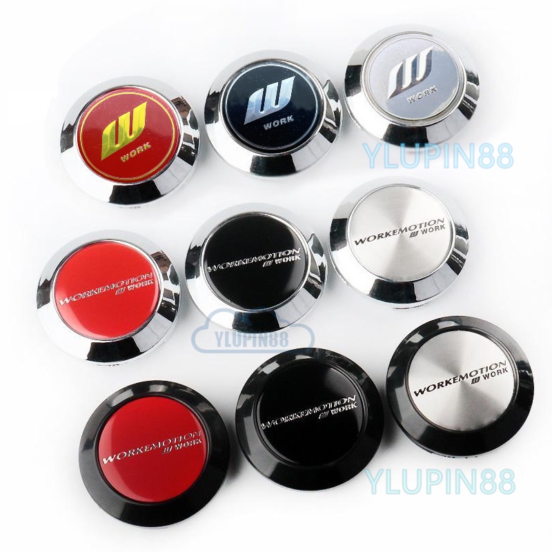 JDM Work Racing Car Wheel Center Hub Caps 64mm OD 60mm ID For Work ...