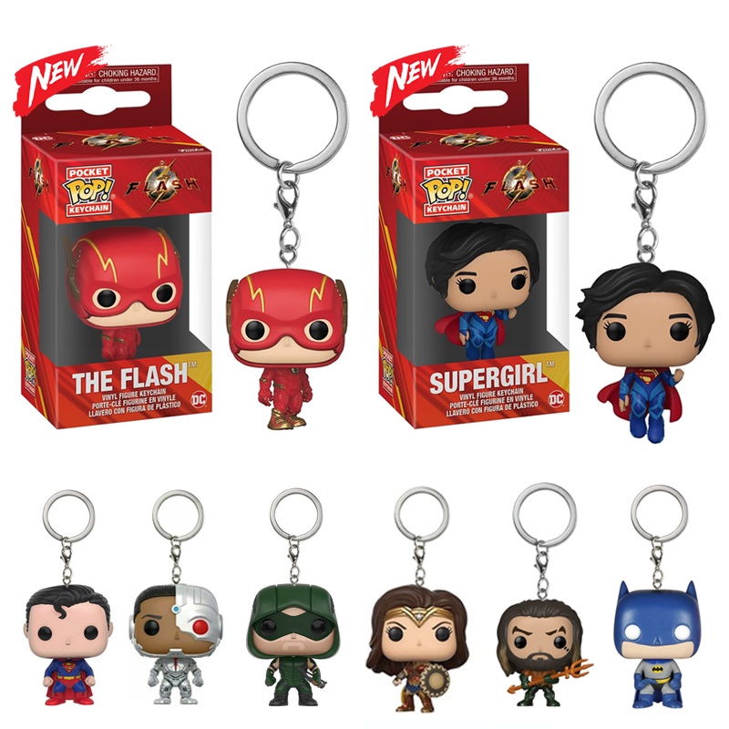 Funko POP Movie DC Justice League The Flash Figura Keychain Anime ...