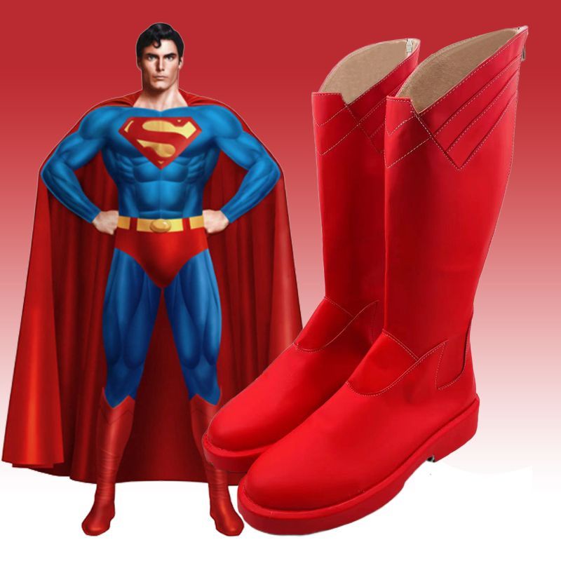 Superman Cosplay Shoes Fashion Cosplay Unisex Boots Custom-Make ...