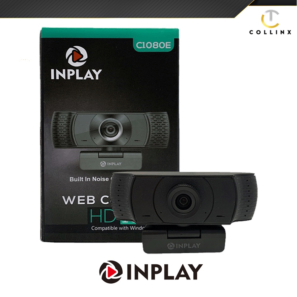 Full HD Webcam USB Camera 1080P with Noise Isolating Mic (Inplay C1080E ...