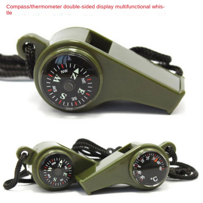 Multi-Functional 3 In 1 Whistle Life Saving Outdoor Whistle Compass ...