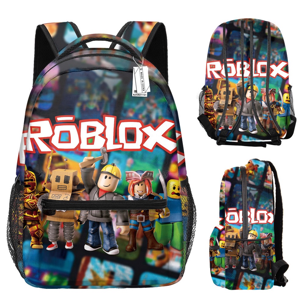 Roblox Student School Bag Roblox Printed Backpack Minecraft Backpack ...