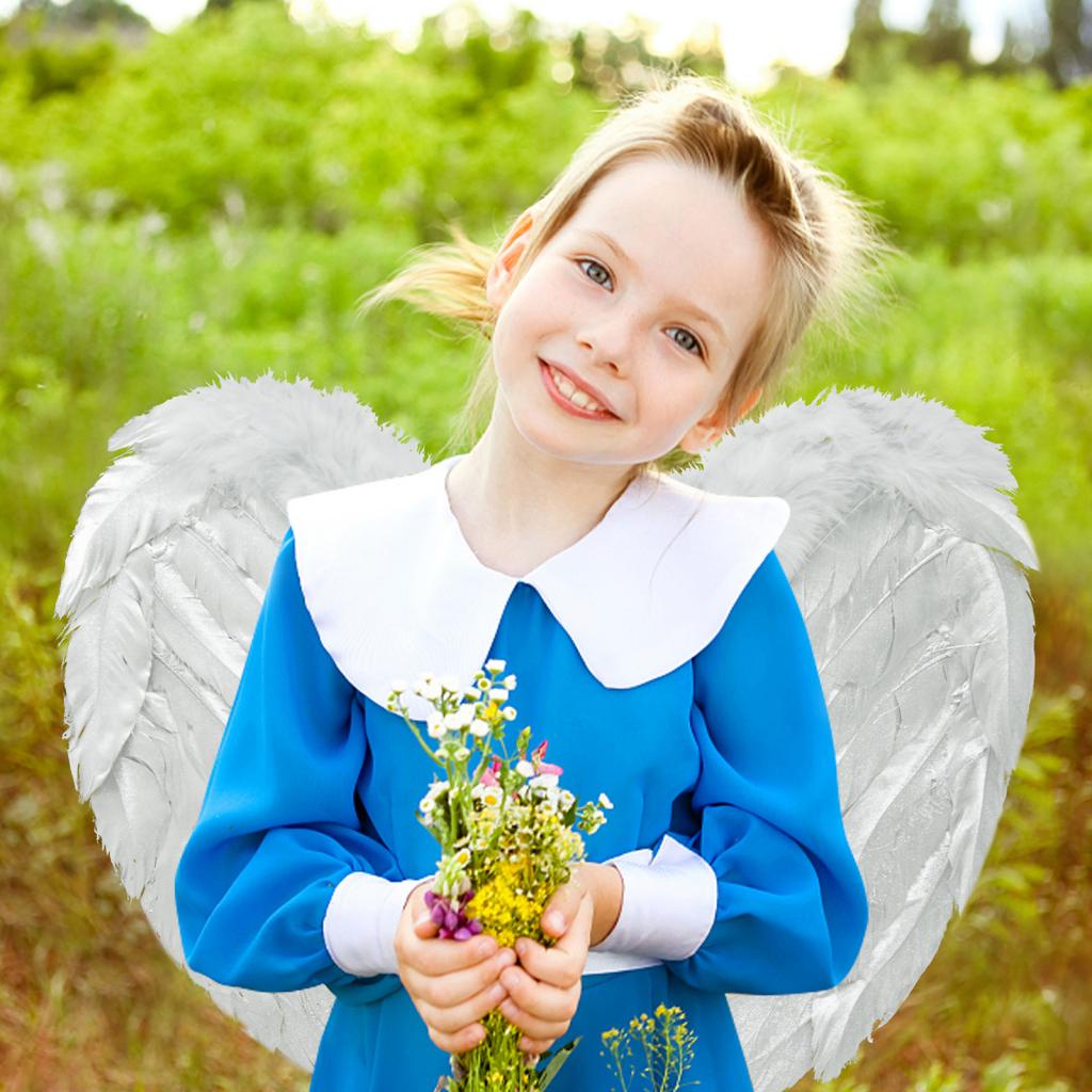 Ocs-Kids Feather Angel Wing Toddler Girls Fairy Wings with Elastic ...