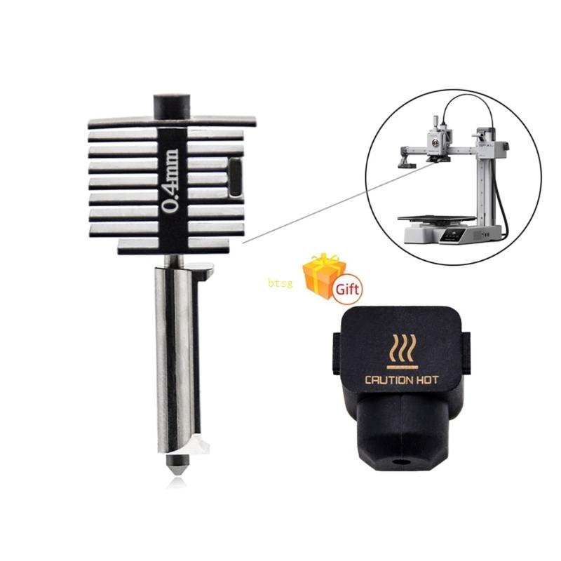 BT for Bambu Lab A1 Mini 0 4mm Nozzle Hotend Kit Hardened Steel 3D ...