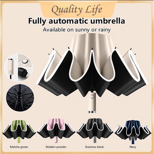 Anti UV Automatic Umbrella Foldable Auto Open Lightweight Umbrella for ...