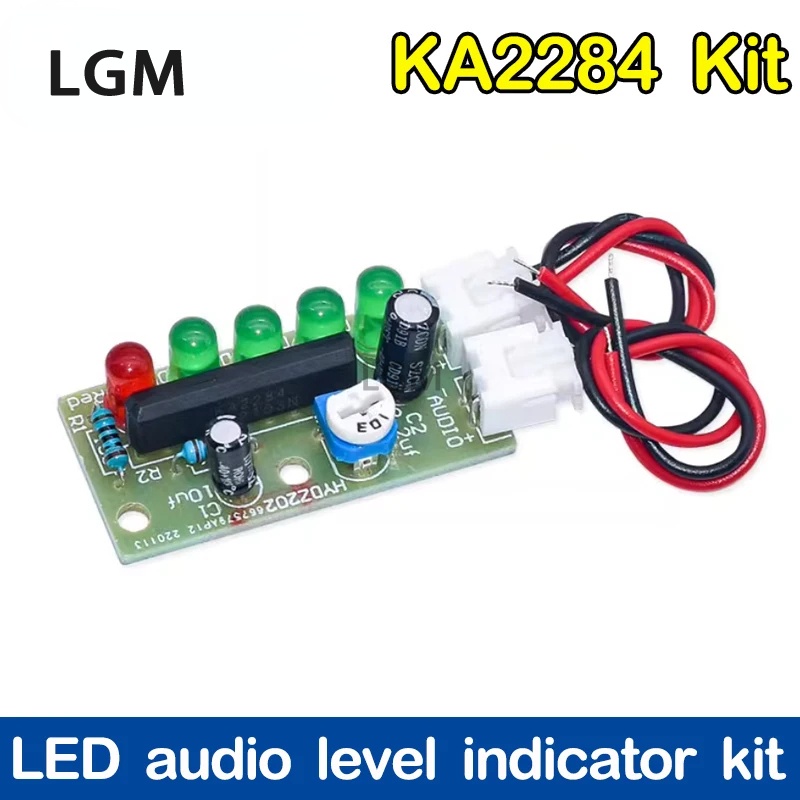 3.5-12V KA2284 Audio Level Indicator Module Suite Trousse Electronic Parts 5mm RED Green LED ...