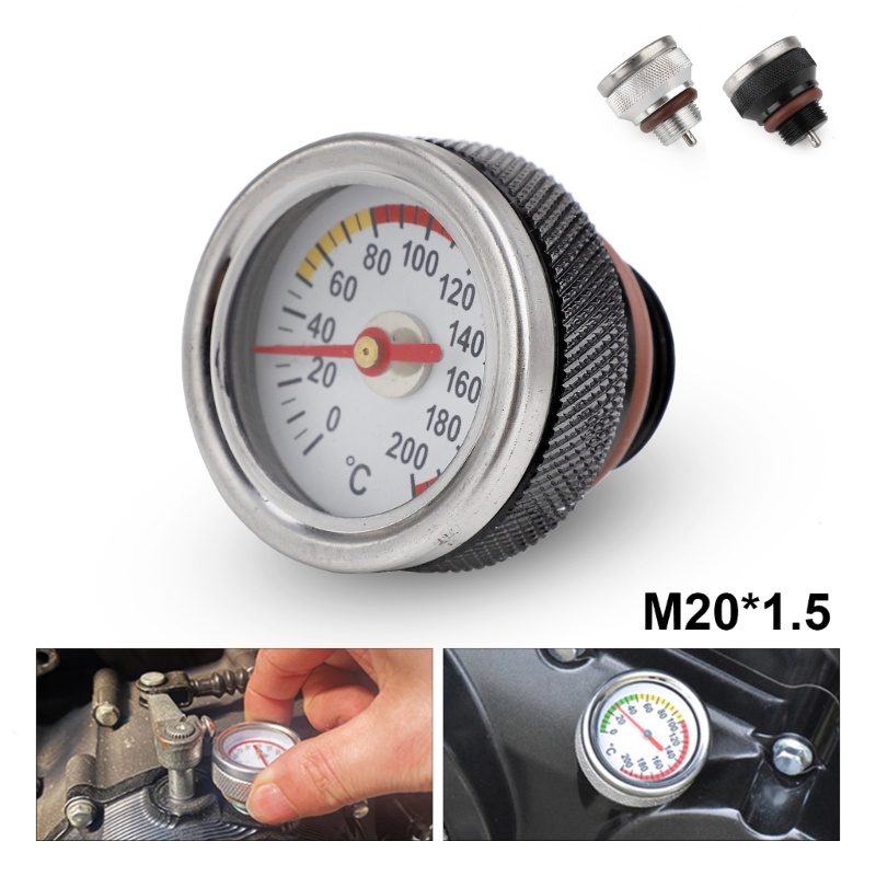 ANN Motorcycle Oil Temperature Gauge 0-200 C Engine Oil Temperature ...