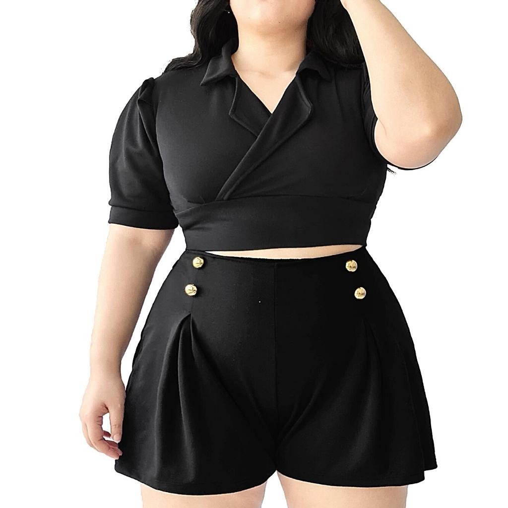♞BSCO CURVE PH KOREAN DANI DIONE TOP AND SHORTS COORDINATE ...