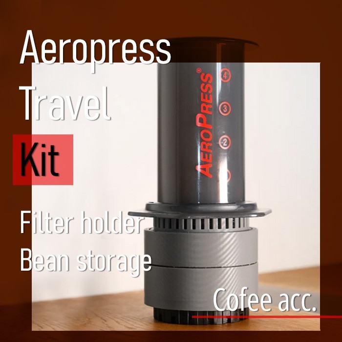 Aeropress Coffee TRAVEL KIT Filter Bean Holder Stand Custom Color ...