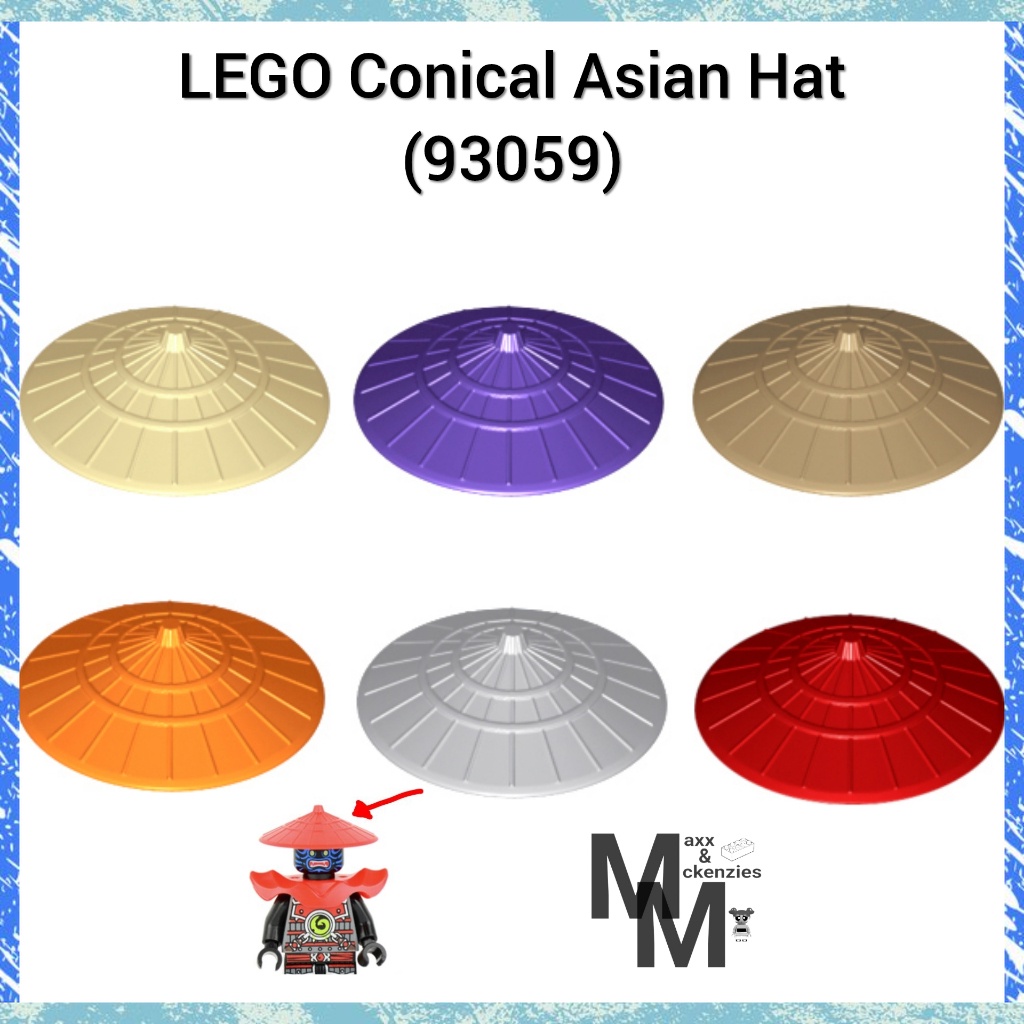 Conical Asian Hat / Sakkat / Samurai Hat (93059) LEGO Minifigure ...
