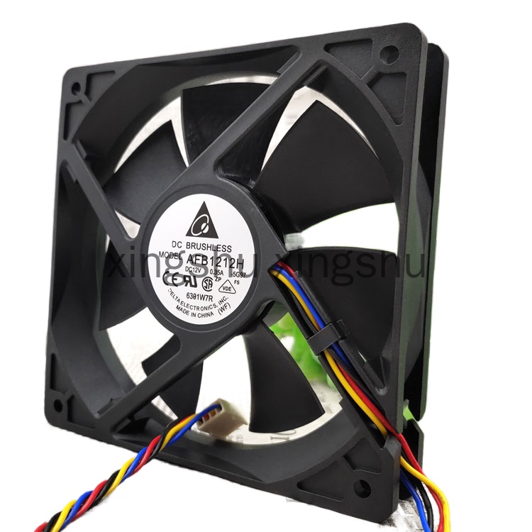 Delta AFB1212H 12V 0.35A 12CM 12025 4-Wire PWM Temperature Control Chassis Fan | Shopee Philippines
