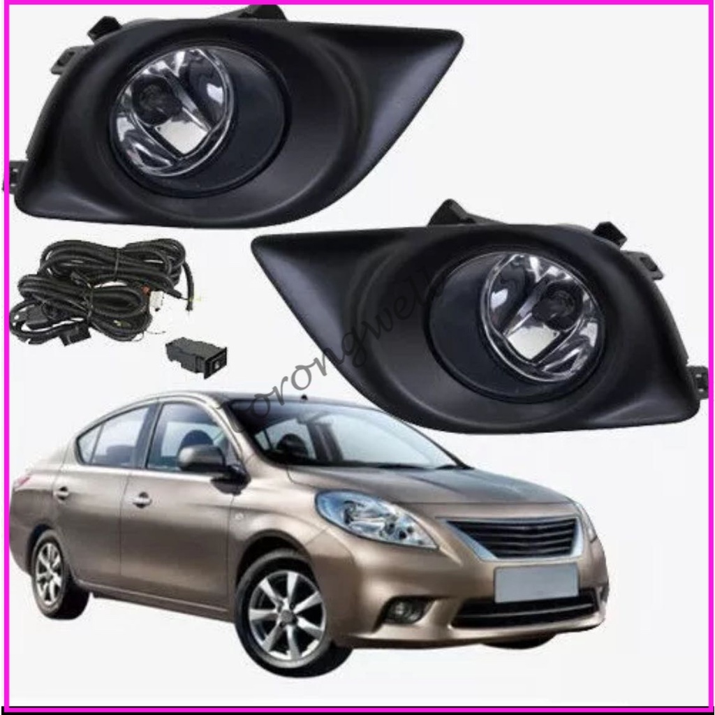 (with wire and switch) Fog light / Fog lamp Assembly for Nissan Almera ...