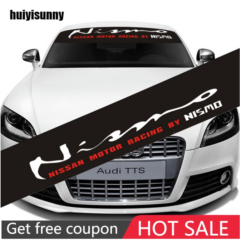 HYS 1 Piece For Nismo Logo Car Safety Reflective Car Sticker Front ...