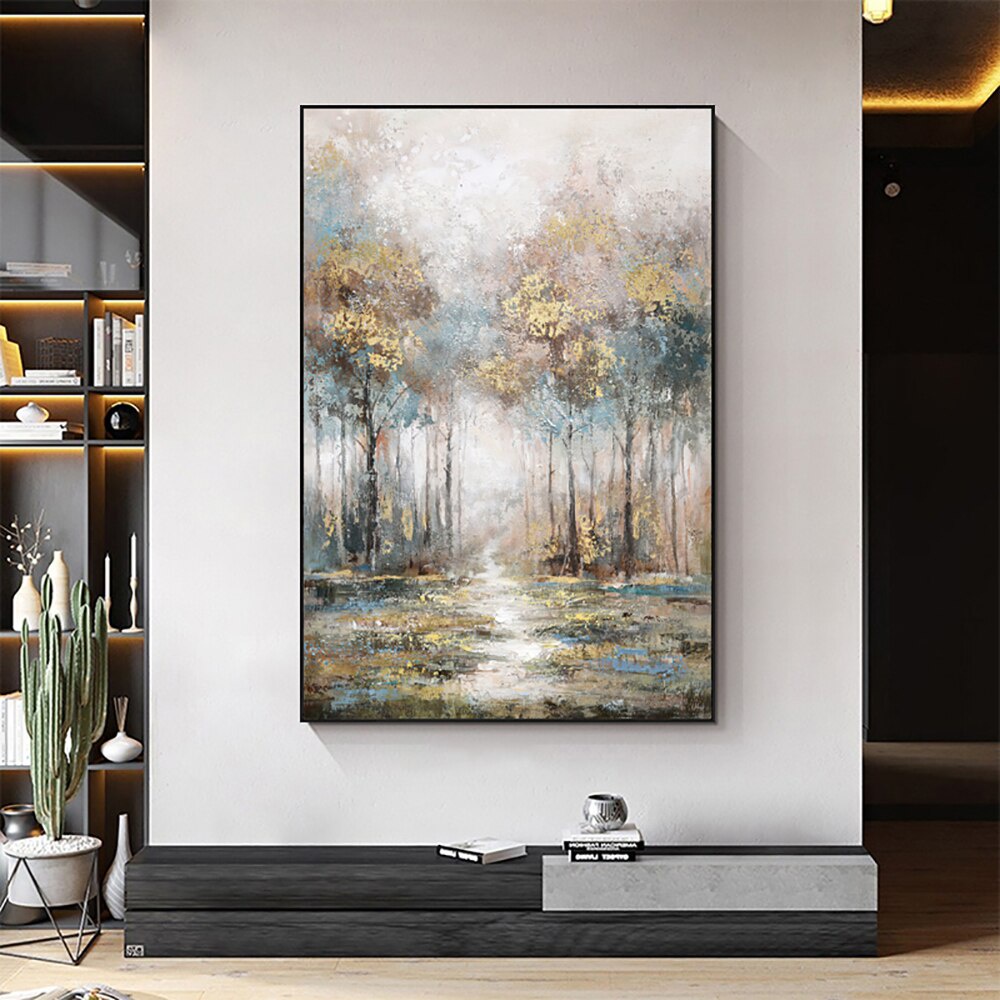 Pure Oil Painting American Simple Abstract Decorative Painting Luxury ...