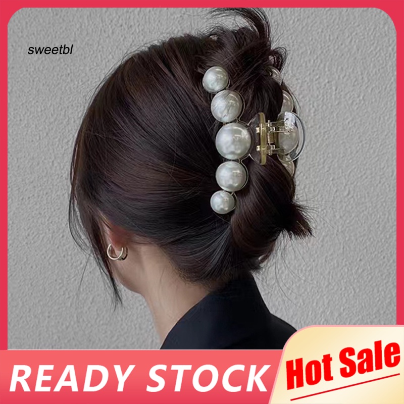 SWE Stylish and Practical Large Pearl Hair Clip for Women Perfect for ...