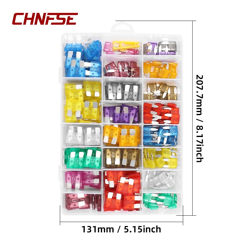 300pcs Car Fuses Assortment Kit, Blade-Type Automotive Fuses Standard & Mini Size (2A/3A/5A/7.5A ...