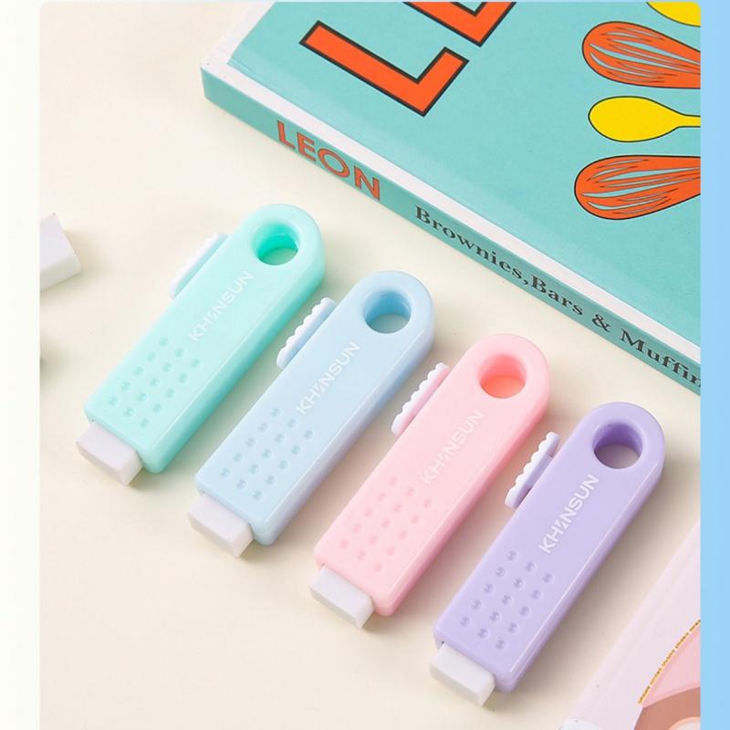 Creativity Retractable Push Pull Eraser Macaron Color Drawing Painting ...