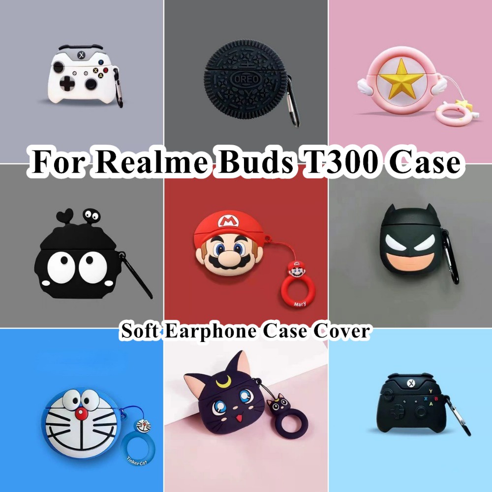 【Discount】For Realme Buds T300 Case Couple Cute cartoon Soft Silicone ...