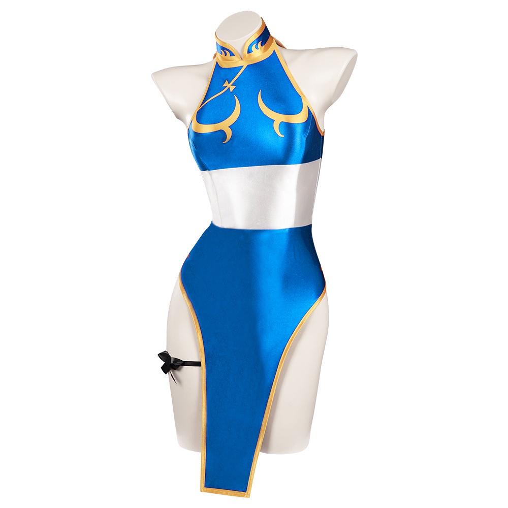 Cod！in Stock Inuosun Chun Li Cosplay Costume Sexy Swimsuit Chun Li Adult Costume Outfit For 