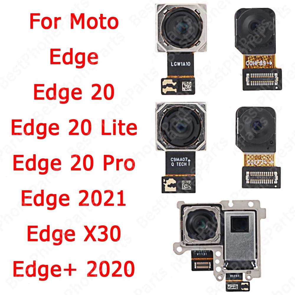Front Original Big Selfie Rear Back View Camera For Motorola Moto Edge ...