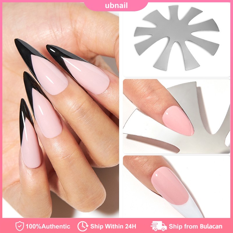 Nail Art Manicure Edge Trimmer Easy French Smile Line Cutter Nail Art ...