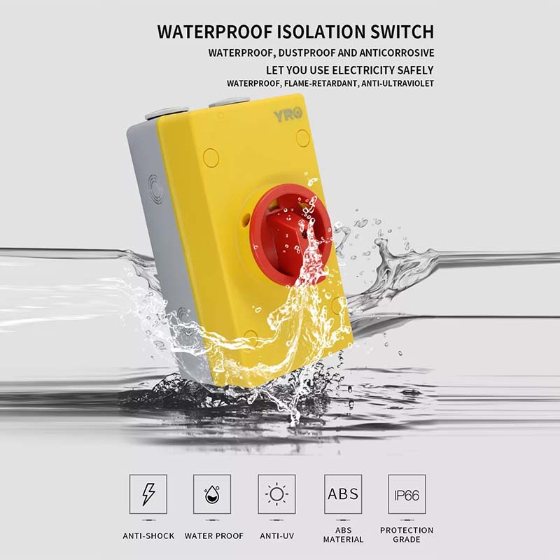 AC Isolator 415V AC 32A 63A IP66 Rating Solar Waterproof Isolator Switch | Shopee Philippines