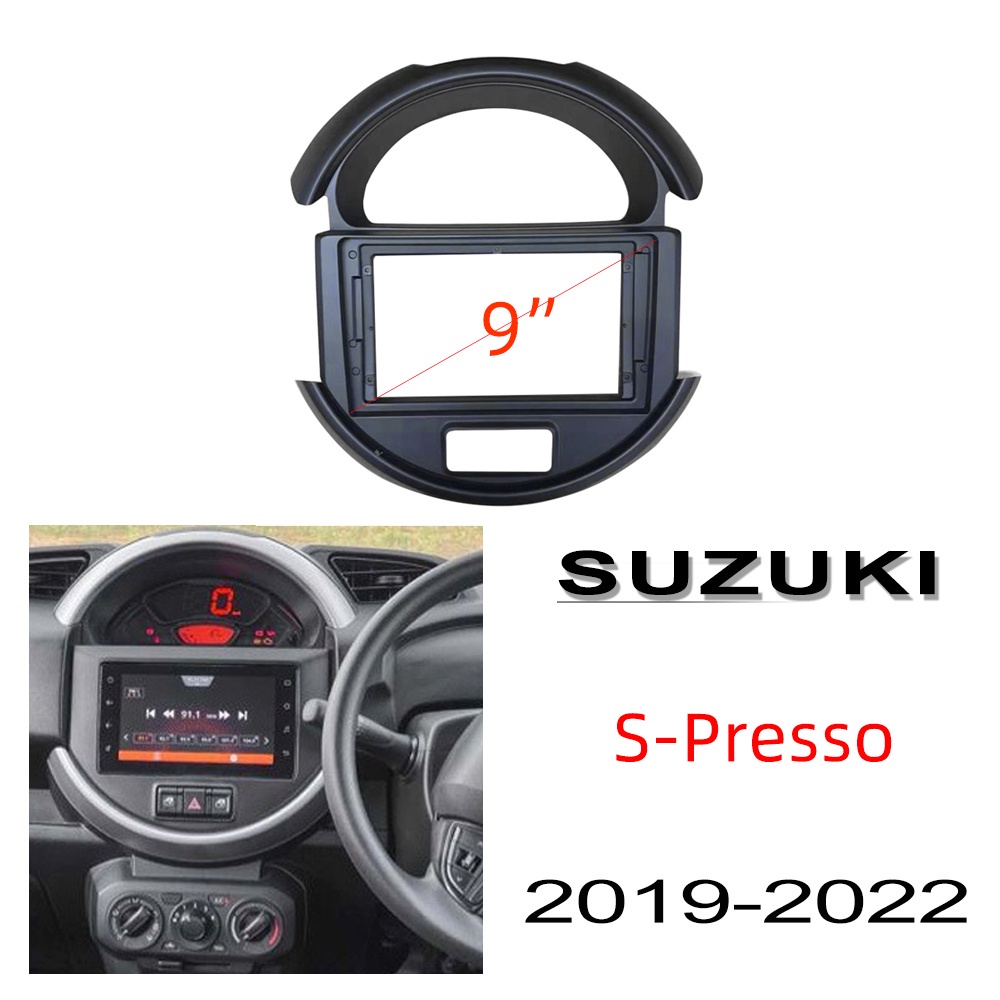 stereo panel android head unit player fascia 2din radio frame dash ...