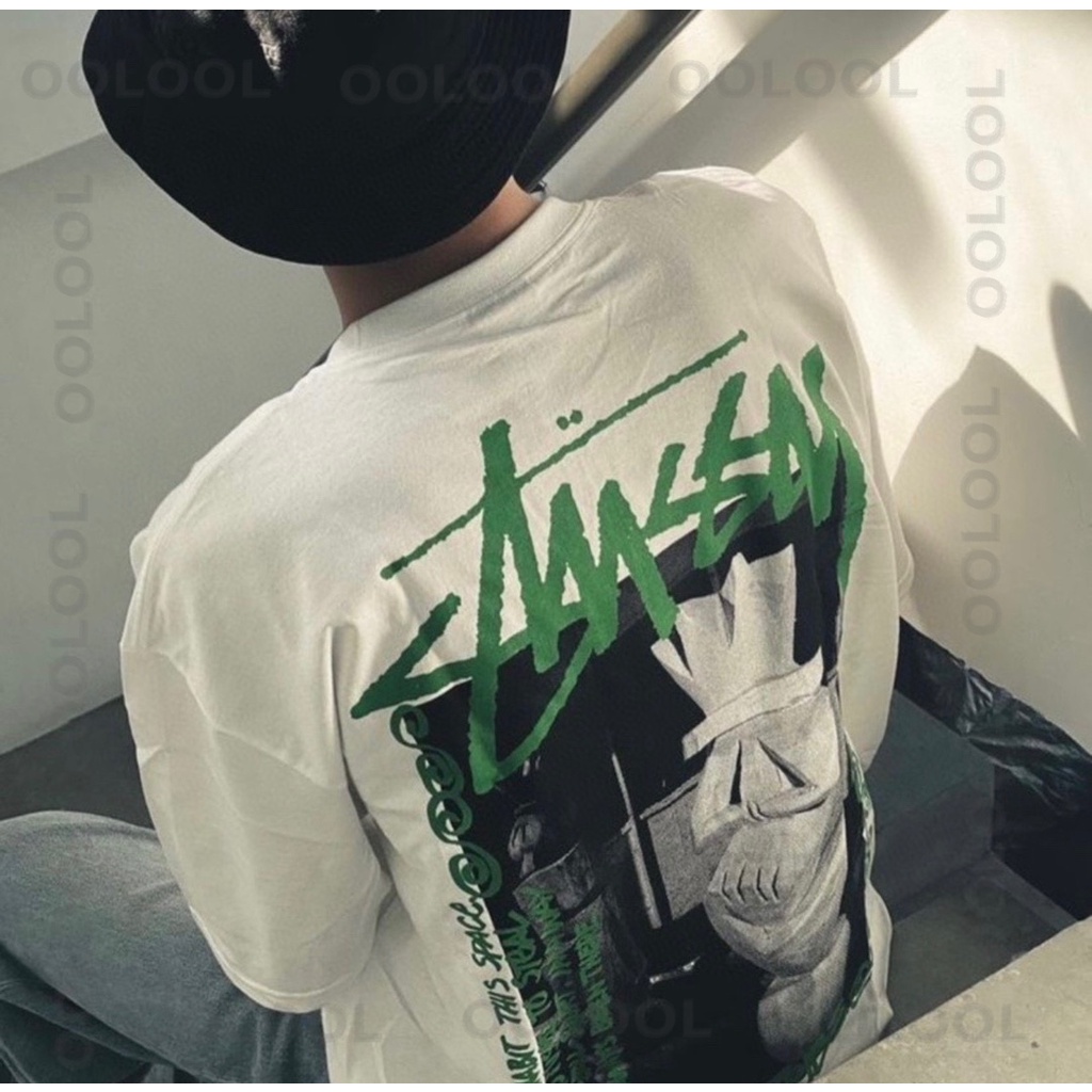 STU stone statue print men's and women's short-sleeved T-shirt | Shopee ...