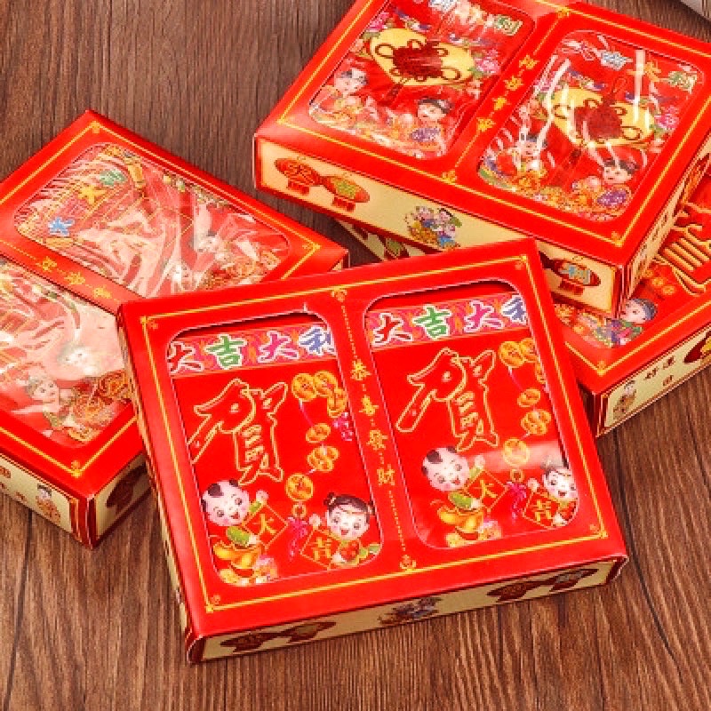 (100pcs in 1Box)Red Money Envelop Chinese Angpao Lucky Pocket for New ...