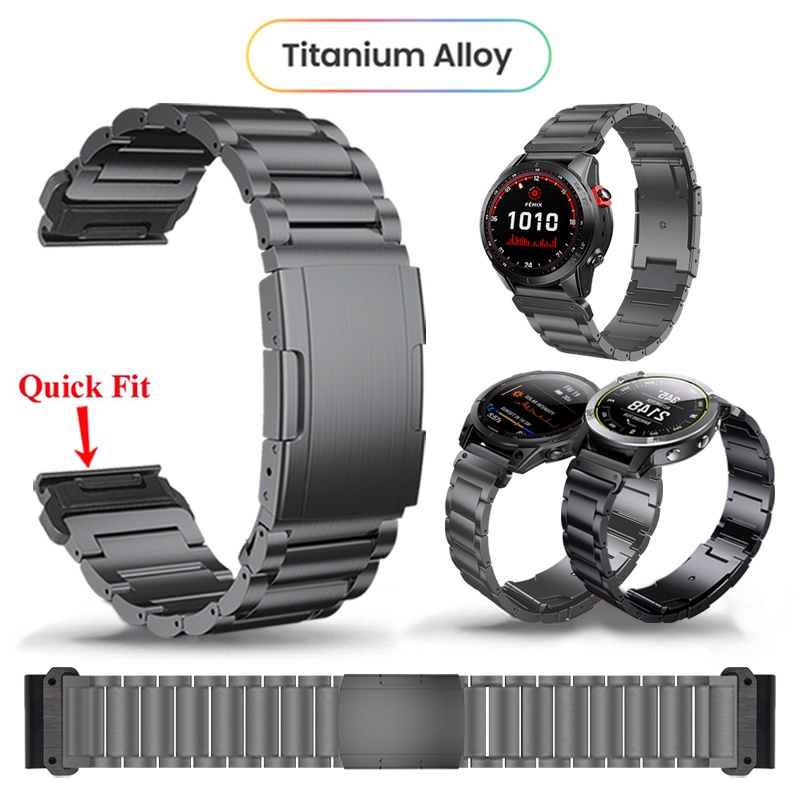Garmin Tactix 8 47mm 51mm 7 Pro Delta Titanium Strap Quick Release 26mm ...