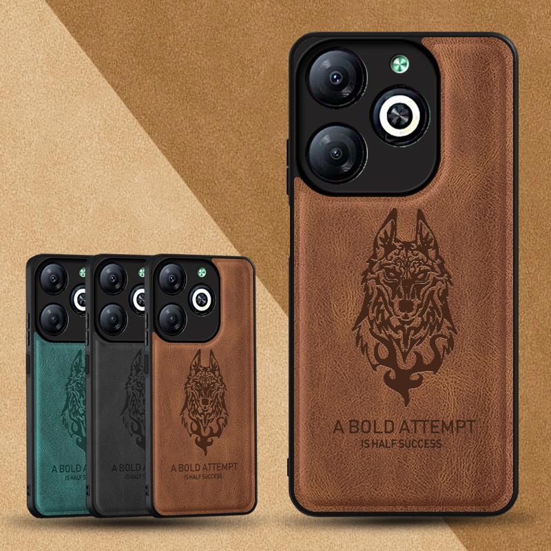 For Tecno Spark 20 KJ5 Phone Case Luxury Leather Leather Case TPU ...