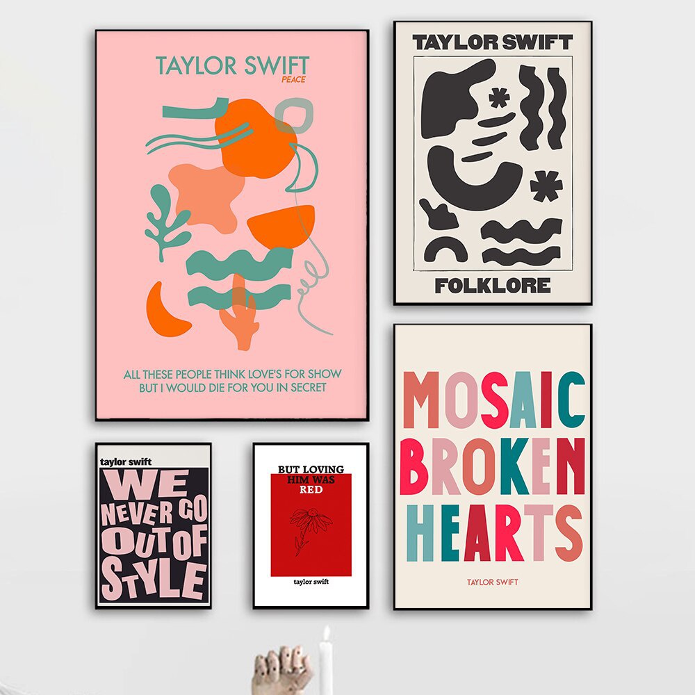 Taylor Swift Peace Poster and Print Folklore Song Lyrics Canvas ...