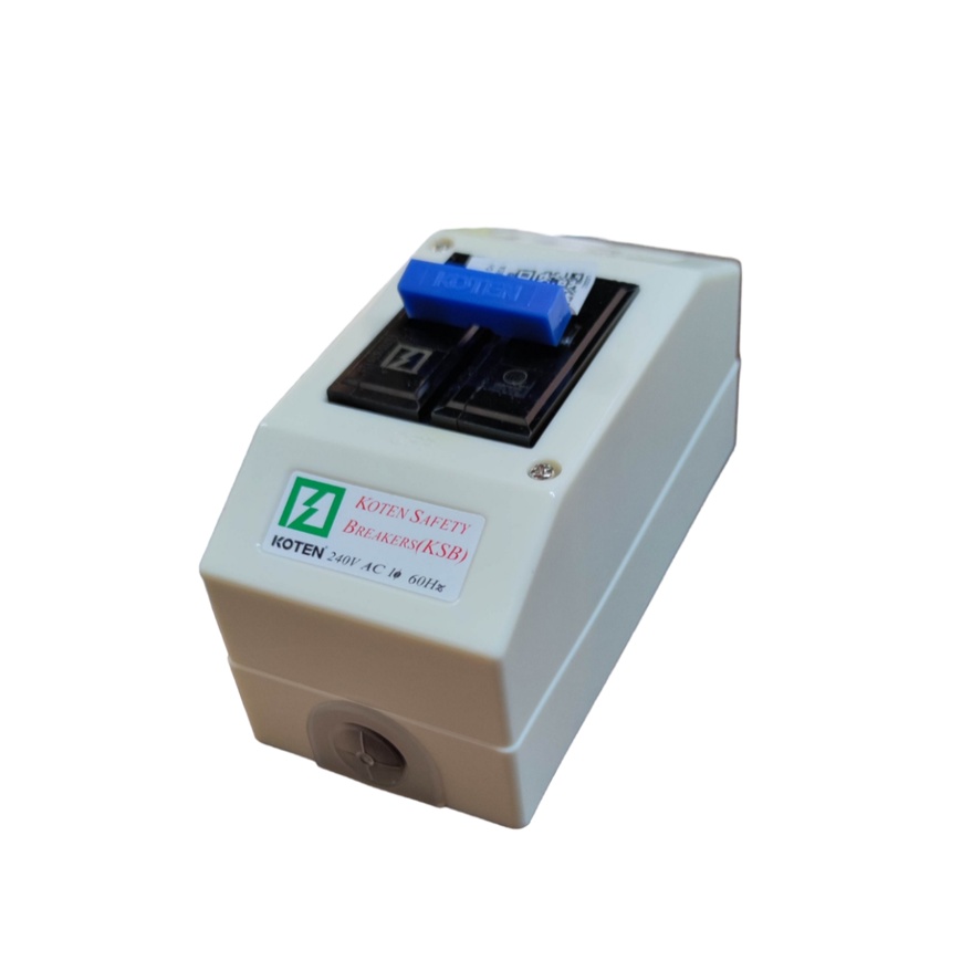 Koten 30A Circuit Breaker with Enclosure 2Pole Single Phase ECB PVC Enclosure KSB - KSB30A2P ...