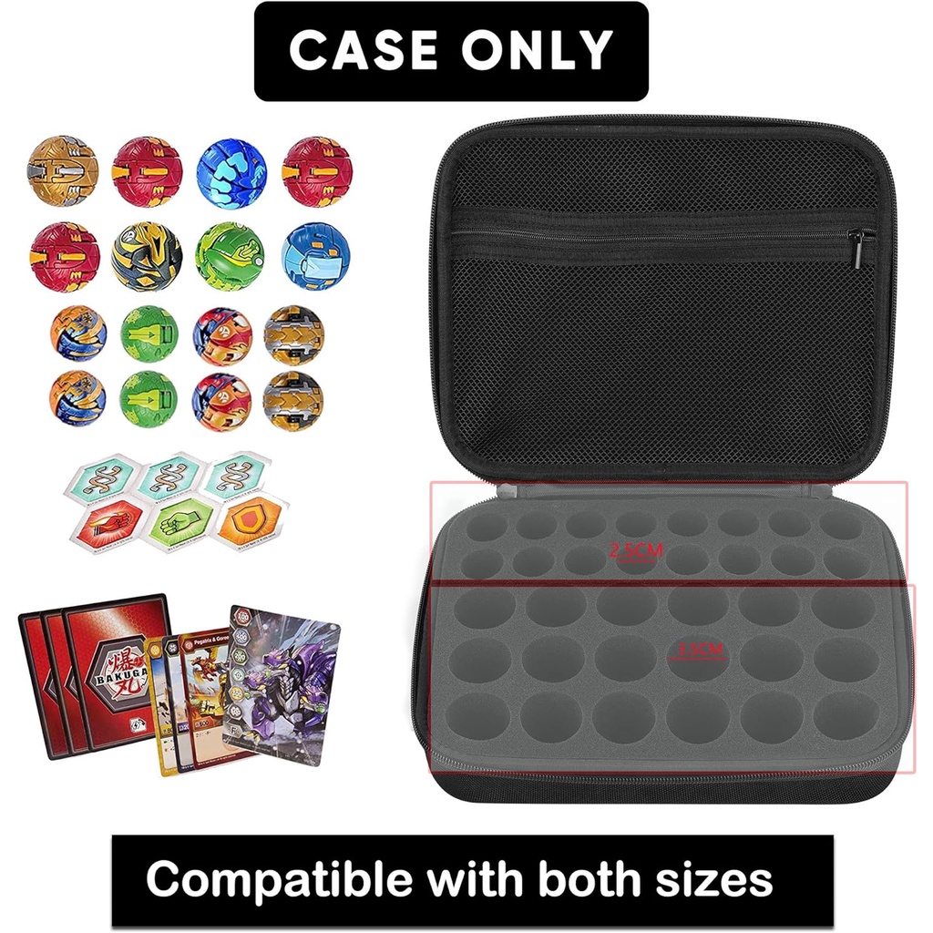 Toy Storage Box Compatible with 34 PCS Bakugan Battle Planet,Armored ...